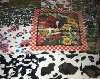 Cow quilt | Etsy