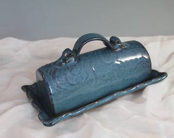 Pottery butter dish | Etsy