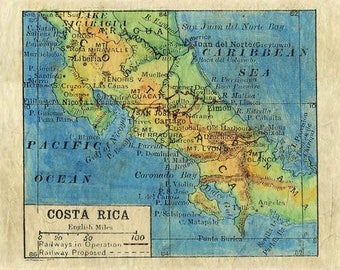 Costa rica poster | Etsy