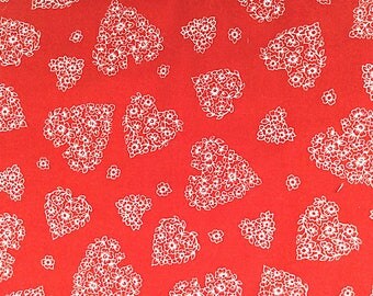 Heart fabric | Etsy