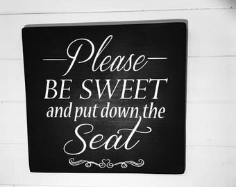 Put the seat down | Etsy