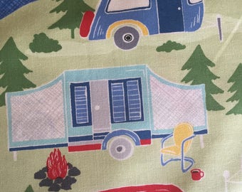 Vintage Campers Digital Clip Art Retro Camp Trailers stamps