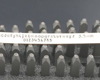 Metal alphabet stamp | Etsy