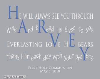 Communion poem | Etsy