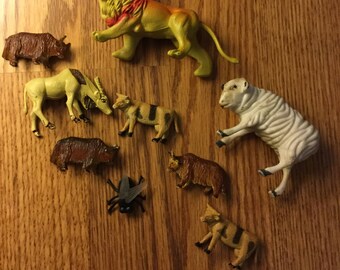 Plastic animals | Etsy