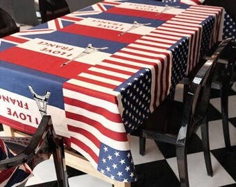 Patriotic tablecloth | Etsy