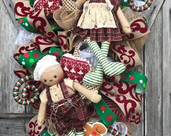 Gingerbread wreath | Etsy