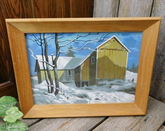 Paint by number barn | Etsy
