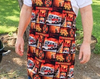 Firefighter apron | Etsy