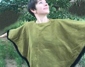 Faux fur cape | Etsy