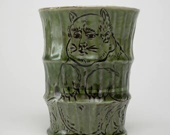 Lion vase | Etsy