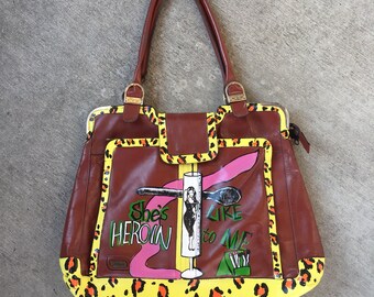 Hand painted purse | Etsy