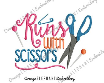 Run with scissors | Etsy