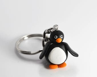 Penguin keychain | Etsy