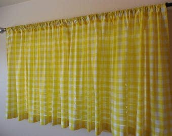 Buffalo check curtains | Etsy