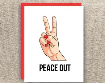 Good bye card | Etsy