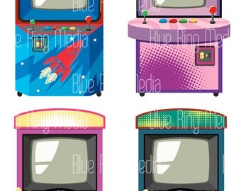 Arcade game clip art | Etsy