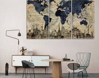 Old world map | Etsy