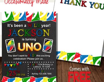 Uno invitation | Etsy
