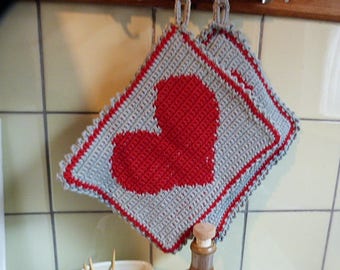 Topflappen gehäkelt | Etsy