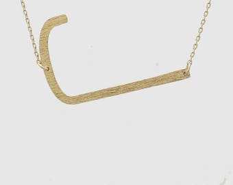 Letter j necklace | Etsy