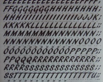 Rub on letters | Etsy