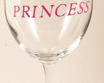 Princess wine glass | Etsy