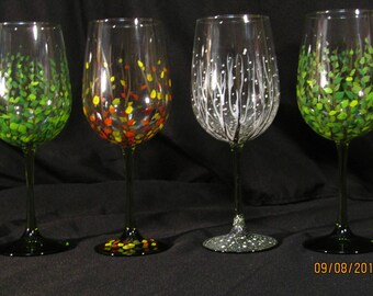 Unique wine glass | Etsy