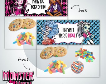 Monster high labels | Etsy