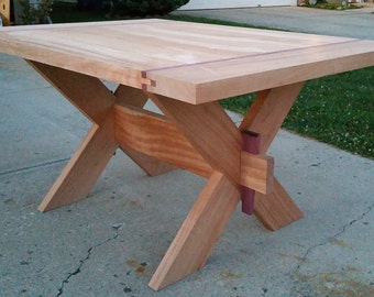 Trestle dining table | Etsy