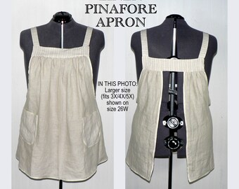 Linen pinafore | Etsy