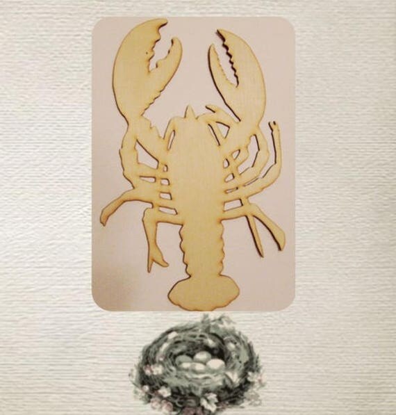 Lobster Wood Cut Out Laser Cut