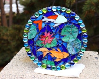 Stained glass koi | Etsy