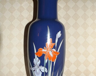 Blue iris vase | Etsy