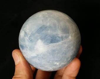 Blue crystal ball | Etsy