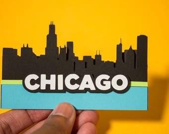 Chicago card | Etsy