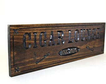Cigar sign | Etsy