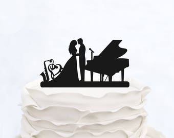Piano cake topper | Etsy