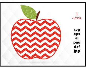 Chevron apple | Etsy