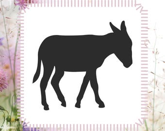 Donkey stencil | Etsy