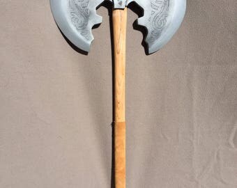 Double bladed axe | Etsy