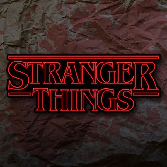 Stranger Things Title Sticker