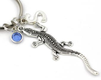 Lizard keychain | Etsy