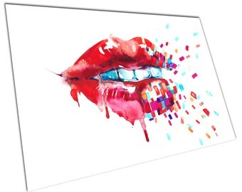 Lips poster | Etsy