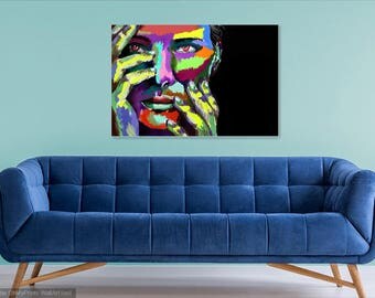 Abstract portrait | Etsy