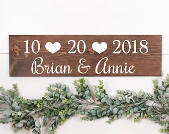 Wedding date sign | Etsy