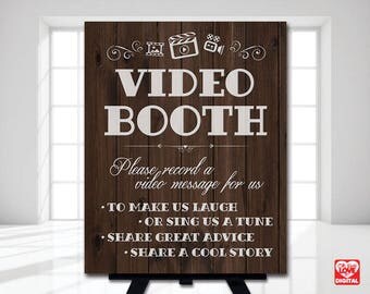Video booth sign | Etsy