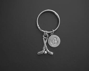 Hockey keychain | Etsy