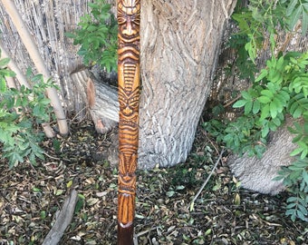 Hand carved walking sticks | Etsy