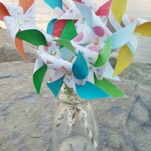 Paper pinwheels | Etsy